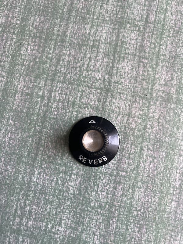 Unknown Vintage Reverb Knob D-Shaft 60s-70s - Black | Reverb