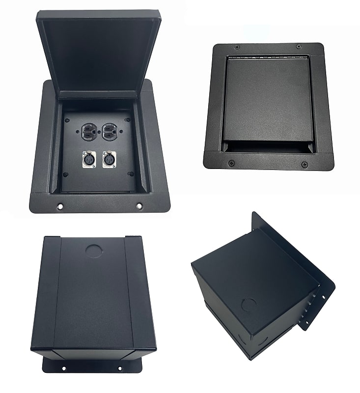 PROCRAFT FGML-1DUP2X-BK Recessed Stage Pocket / Floor Box 1AC | Reverb