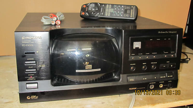 101 Audio Disc CD player Pioneer PD-F1006 W Remote / | Reverb