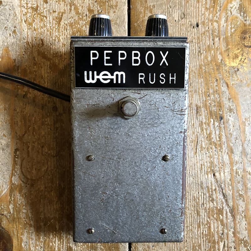 WEM RUSH PEP BOX FUZZ MKI 1966 Silver | Reverb