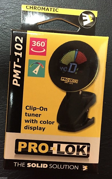 New Pro-Lok PMT-102 Chromatic Clip-On Tuner w/ Color Display | Reverb