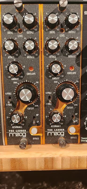 (PAIR) Moog The Ladder 500 Series Filter Module 2010s - Black | Reverb
