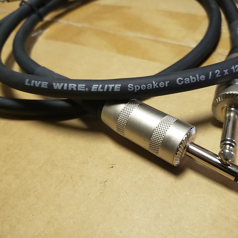 Live Wire ELITE 2X12 Gauge Speaker Cables - 3ft set of 2 | Reverb