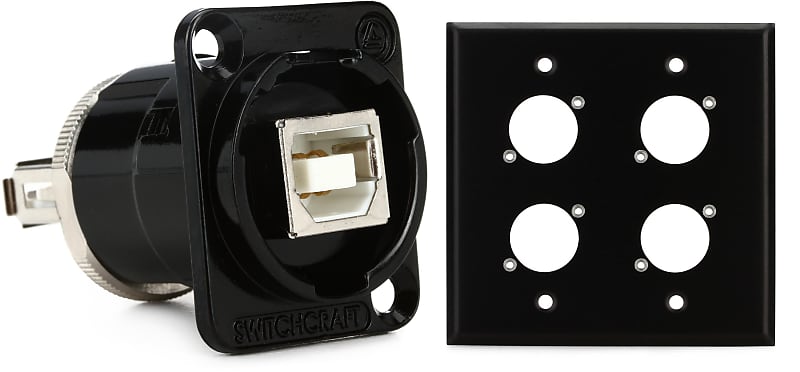 Switchcraft EHUSBBABXPKG USB-B to USB-A Panel-mount Connector | Reverb