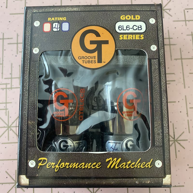 Groove Tubes GT 6L6CB matched pair Gold Series rated 4 6L6 | Reverb