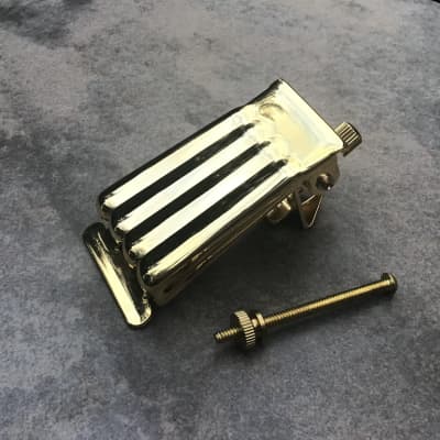 Banjo Tailpiece - Gold Plated Clamshell Style | Reverb