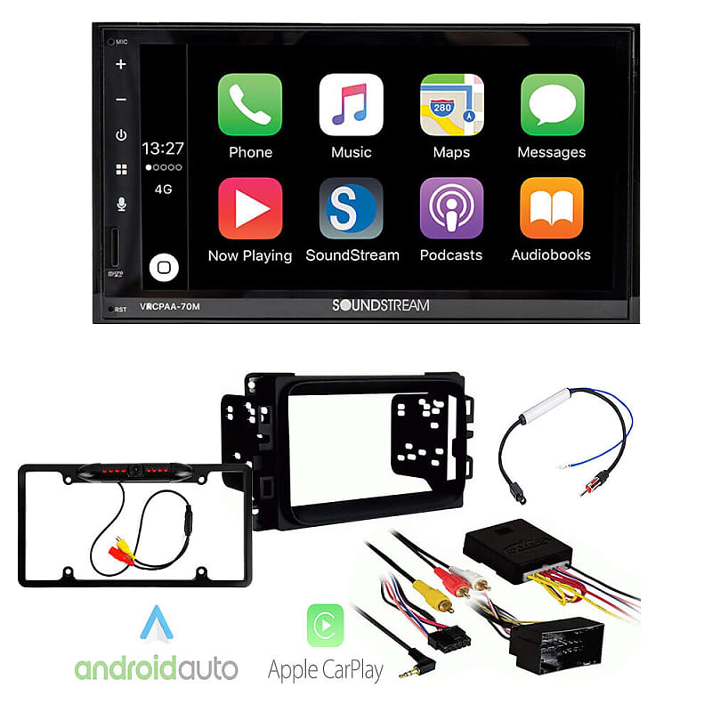 VRCPAA-70M 7" Double DIN Bluetooth CarPlay Android Dash Kit | Reverb