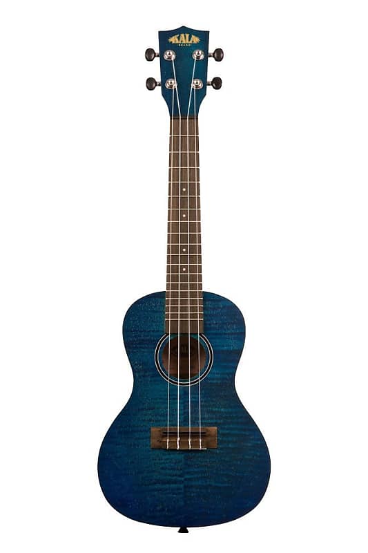 Kala KA-CEMB Exotic Mahogany Concert Ukulele - Blue | Reverb