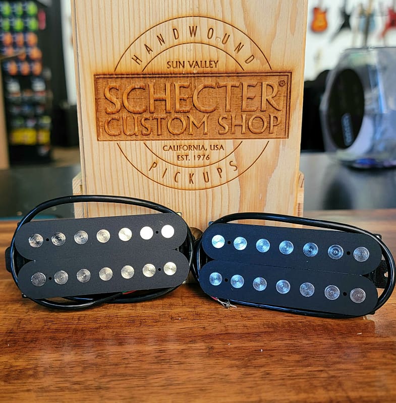 Schecter San Andreas 7 String Humbucker Set - Black | Reverb
