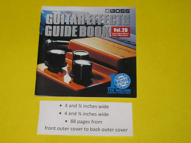Old Stock (2007) Boss Guitar Effects Guide Book | Reverb Australia