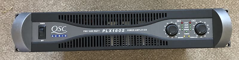 QSC PLX 1602 2-Channel Power Amplifier 2000s Black | Reverb