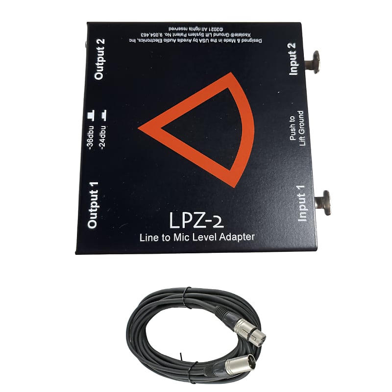 New Avedis Audio LPZ-2 Line to Mic Level Adapter DI Direct | Reverb