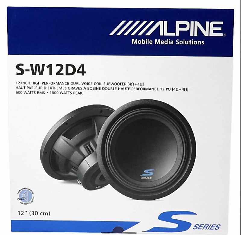 Alpine S-Series W12D4 Subwoofer | Reverb