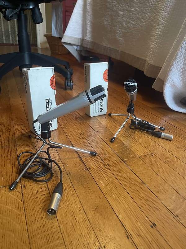 Pair of Uher M534 60s - Silver with XLR | Reverb