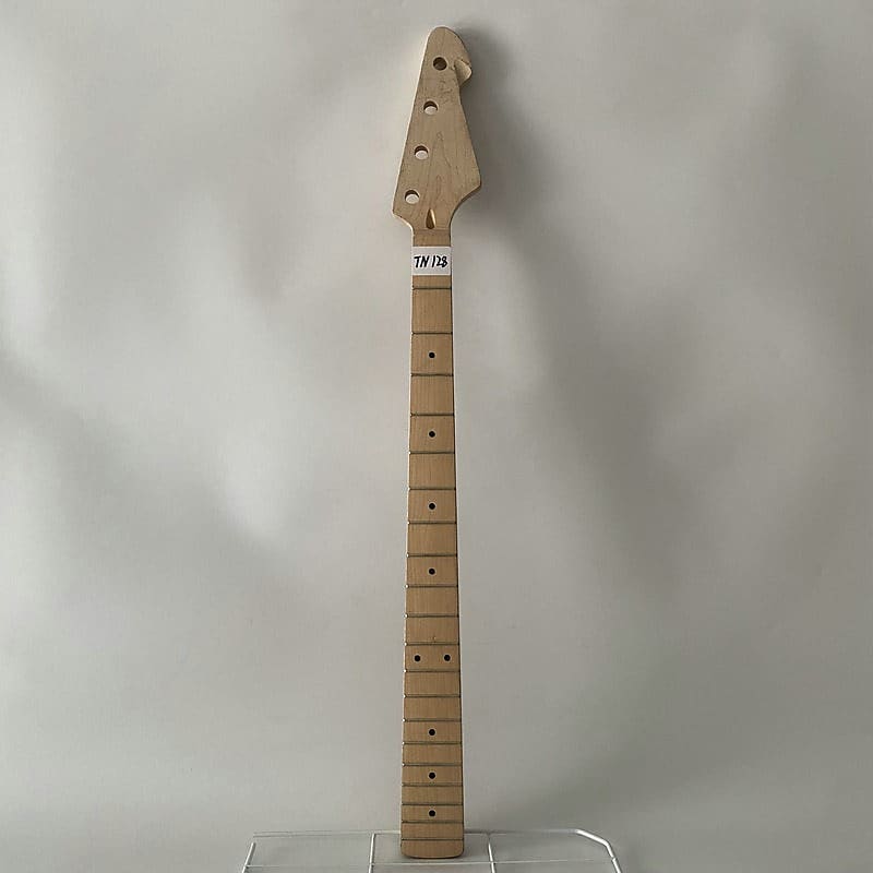 Unfinished Maple Wood 4 String Bass Guitar Neck | Reverb