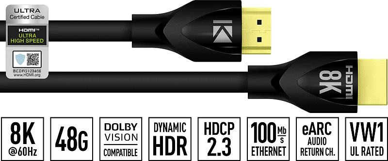 8K 48G HDMI Cable 6' Ultra High Speed | Reverb