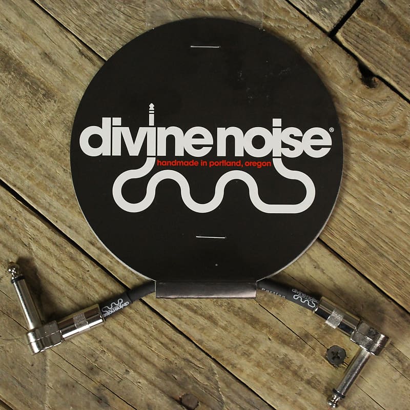 Divine Noise Teenie VLP-VLP Offset 6-inch Patch Cable - Black | Reverb