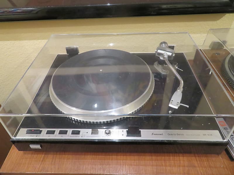 Sansui SR-838 Direct Drive Turntable late 1970's - black | Reverb