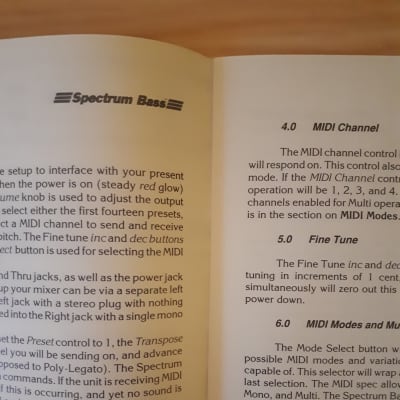 Peavey Spectrum Bass Digital Phase Modulation Synthesizer | Reverb UK