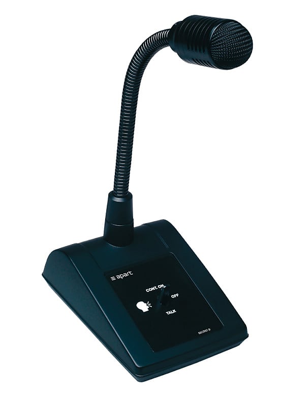 Biamp MICPAT-D Apart All-Call Dynamic Tabletop Paging Mic | Reverb