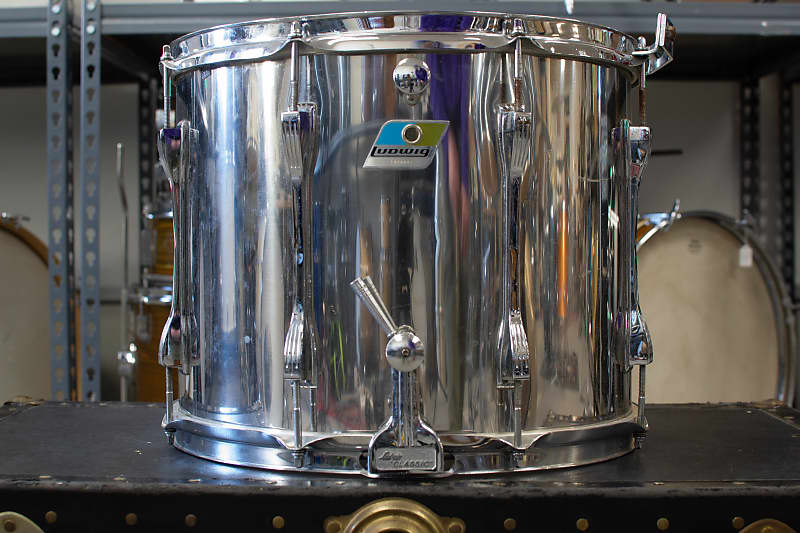1970s Ludwig 12x15" Stainless Steel Snare Drum | Reverb UK