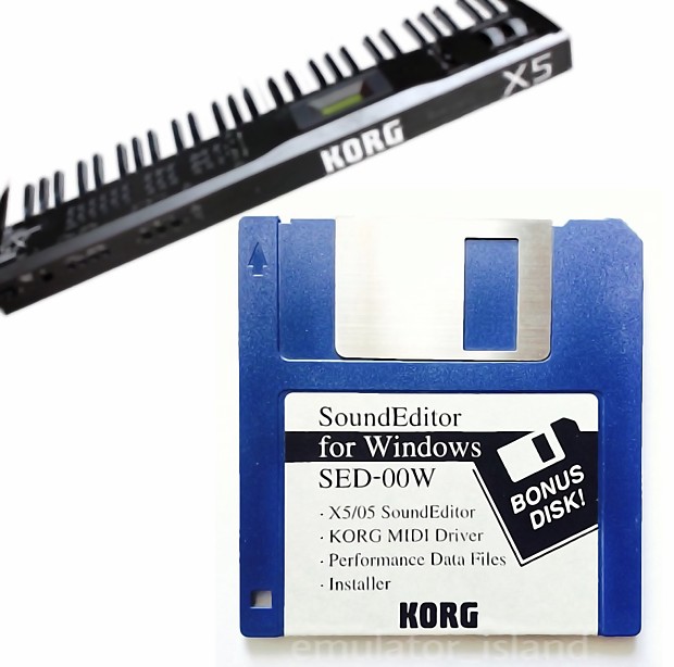 Original Korg X5/05 Sound Editor 3.5" Disk Windows MIDI | Reverb UK