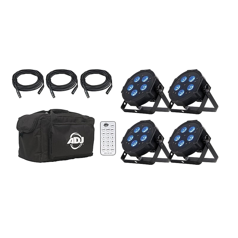 4 Pack - American DJ Mega Hex Par w/ clamps | Reverb