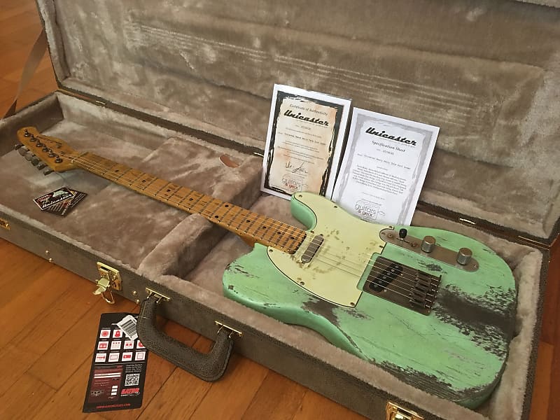 Unicaster Heavy Relic Tele Surf Green (Custom designed by | Reverb