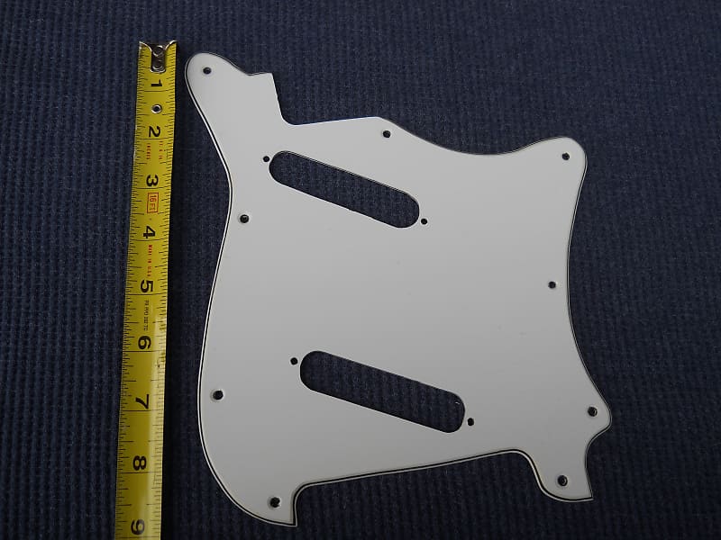 Cut/Shaped Pickguard 2 Pick Up Slots W/B/W | Reverb
