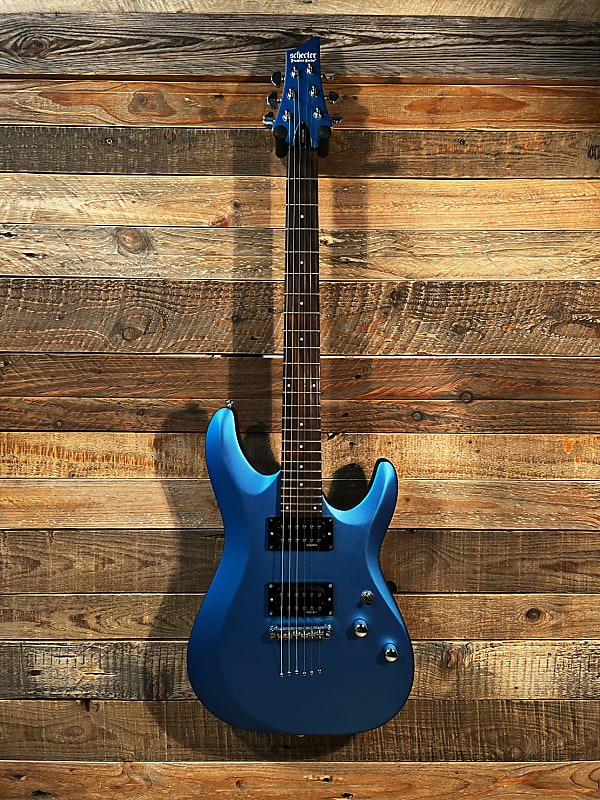 Schecter C6 DELUXE Metallic Light Blue | Reverb