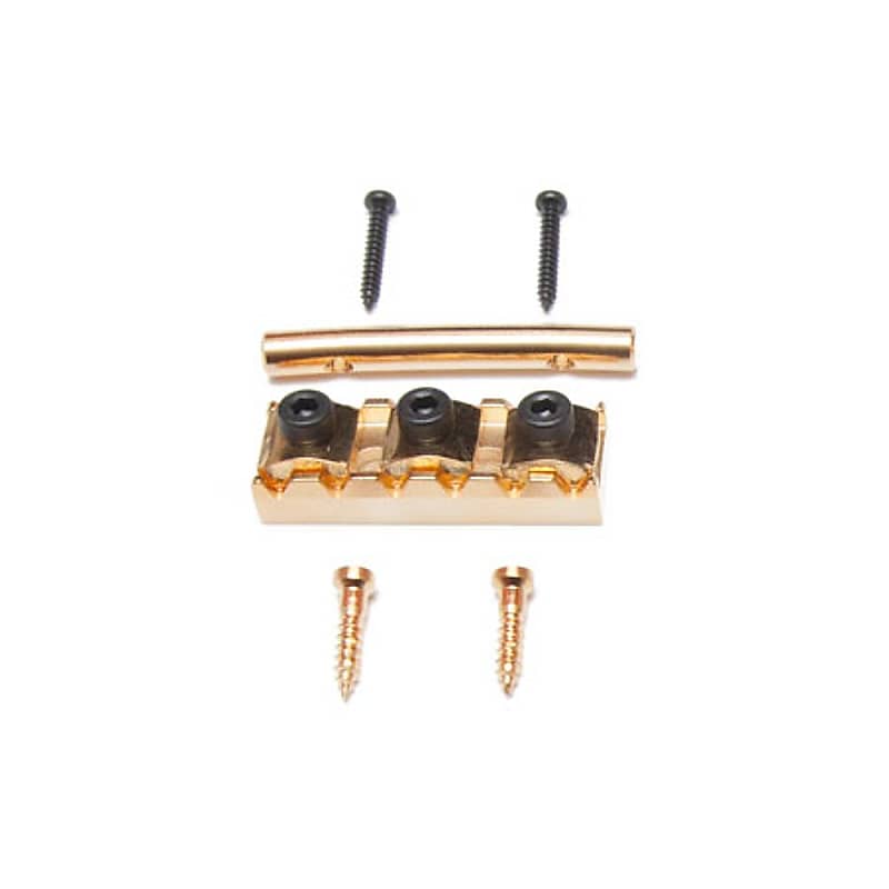 Gotoh GHL-2 Left Handed Tremolo Locking Nut Top Mount (Gold) | Reverb