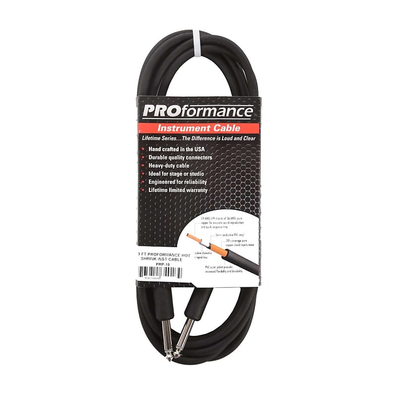 PROformance PRP10 - Instrumental Cable - 10FT | Reverb