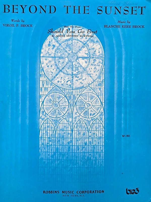 (USED Sheet Music) Beyond the Sunset - Should You Go First | Reverb