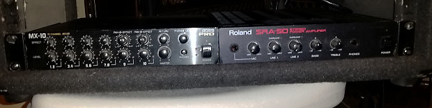 Boss Pro Roland Half Rack MX-10 10 ch Mixer + SRA-50 Stereo | Reverb