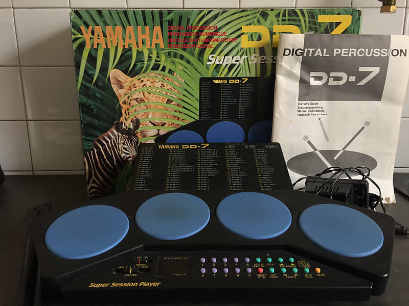 Yamaha DD-7 1990 great cheesy preset drum machine and pads | Reverb