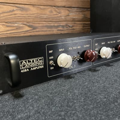 Rare Pair of Altec 458A Tube Mic Preamps - Consecutive | Reverb