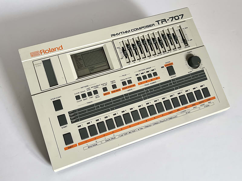 Roland TR-707 Rhythm Composer 1985 - White | Reverb