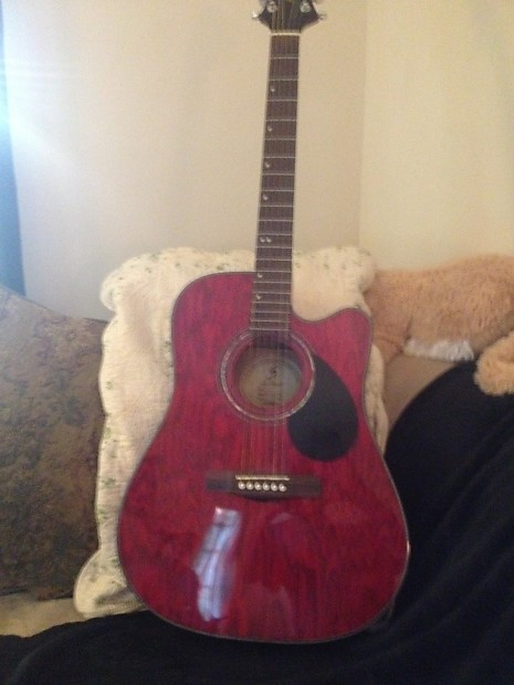 Greg Bennett D-4CE/TR 2008 Red | Reverb
