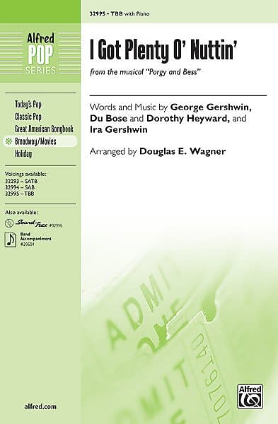 I Got Plenty o' Nuttin': From the Musical Porgy and Bess | Reverb