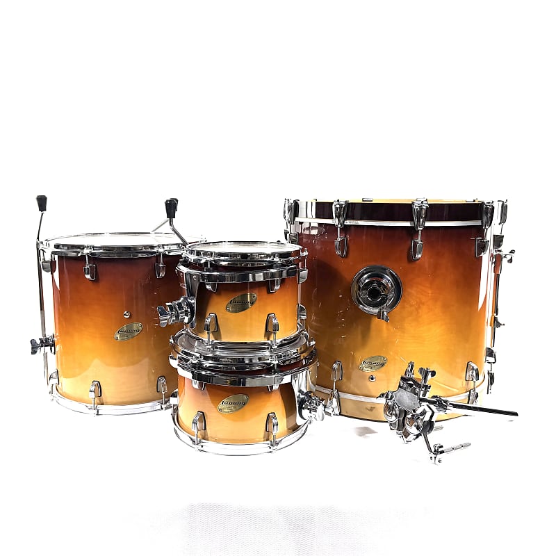 Ludwig Accent CS Custom 4 piece Drum Shell Kit Cherry | Reverb