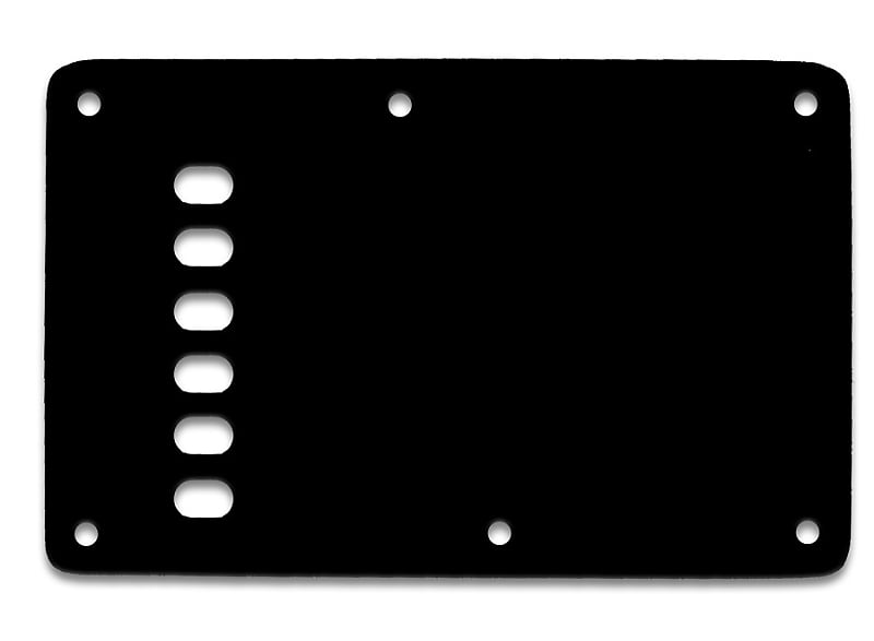 Fender Stratocaster Vintage backplate Black thin | Reverb