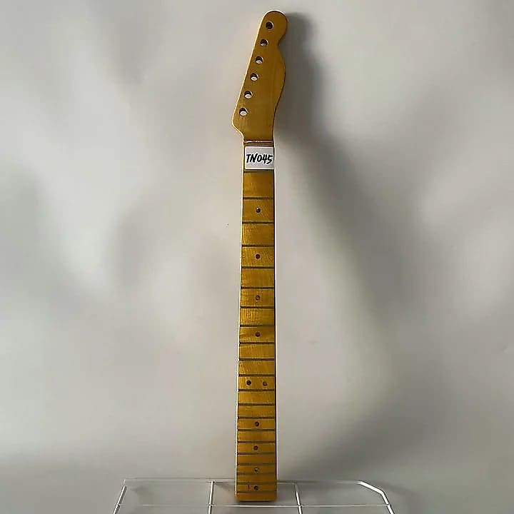 Natural Maple Wood Guitar Tele Style Neck, 21 Frets | Reverb UK