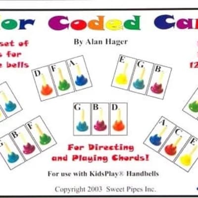 Rhythm Band Color Coded Handbell Cards/36 Chords | Reverb