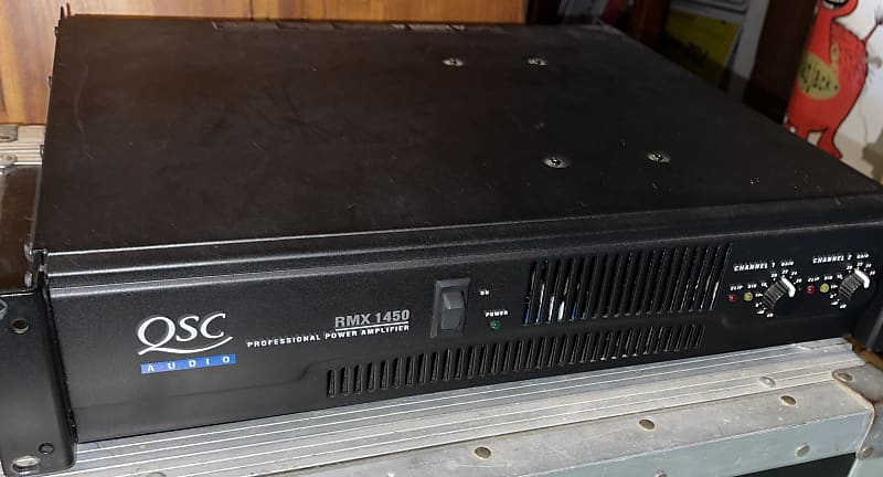 QSC 1450 RMS Rack-Mounted Power Amp - Black | Reverb
