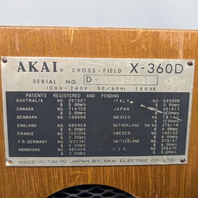AKAI X-360D Vintage Stereo Bi-Directional Reel to Reel Tape | Reverb