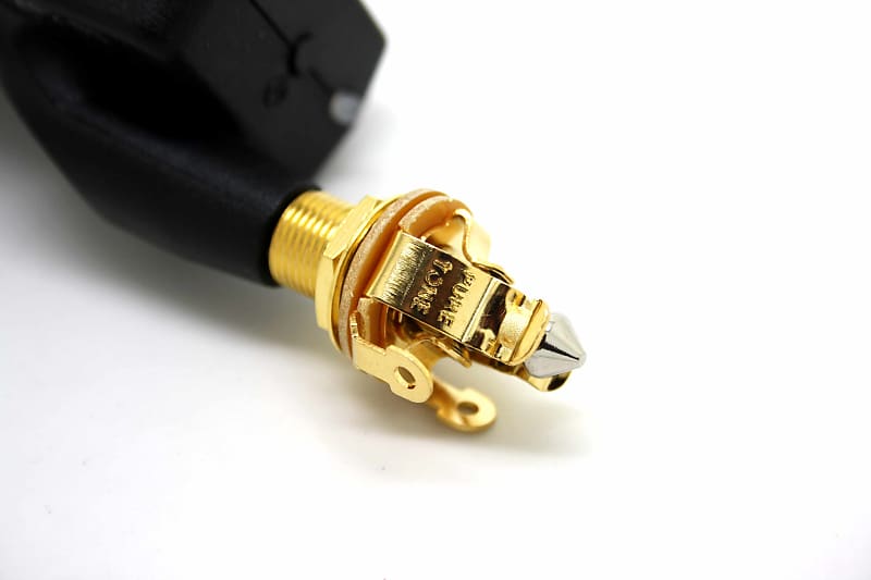 PURE TONE GOLD FULL CONTACT OUTPUT JACK MONO FOR GUITAR - AMP | Reverb