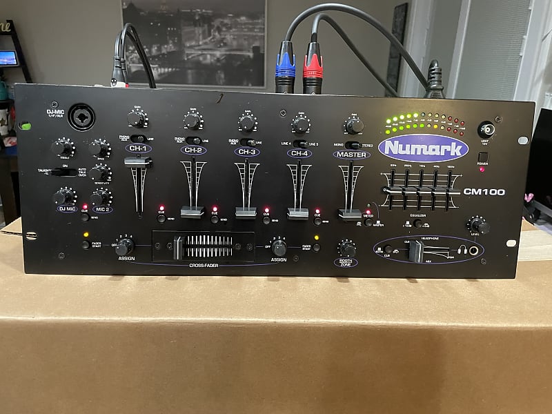 Numark CM100 19” Stereo Club DJ Rackmount Mixer CM 100 2000s | Reverb
