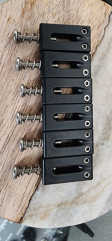 Graph Tech String Savers Saddles 2-1/16" Spacing Black | Reverb