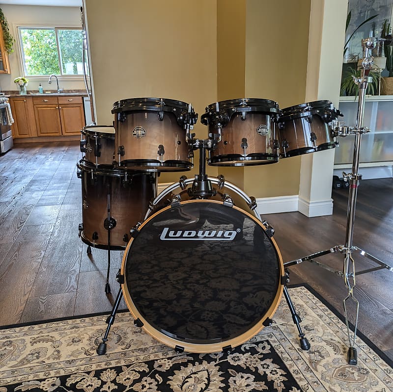Ludwig Element Lacquer 6 Piece Drumkit 2010s | Reverb