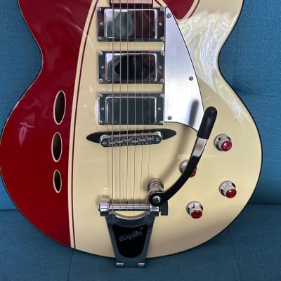 MINT! Backlund Rockerbox DLX with Bigsby, Maple Fretboard | Reverb